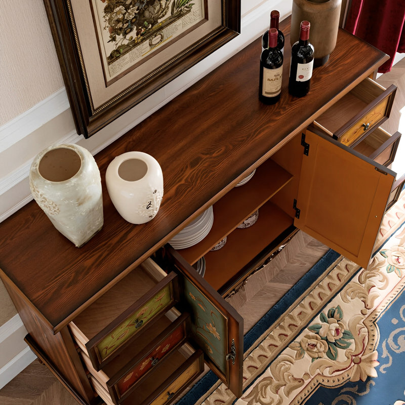 East Urban Home European-style storage sideboard cabinet | Wayfair