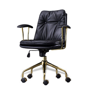 Genuine Leather Office Chairs You'll Love | Wayfair