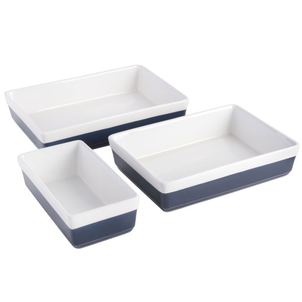 Martha Stewart 3 Piece Stoneware Bakeware Set & Reviews | Wayfair