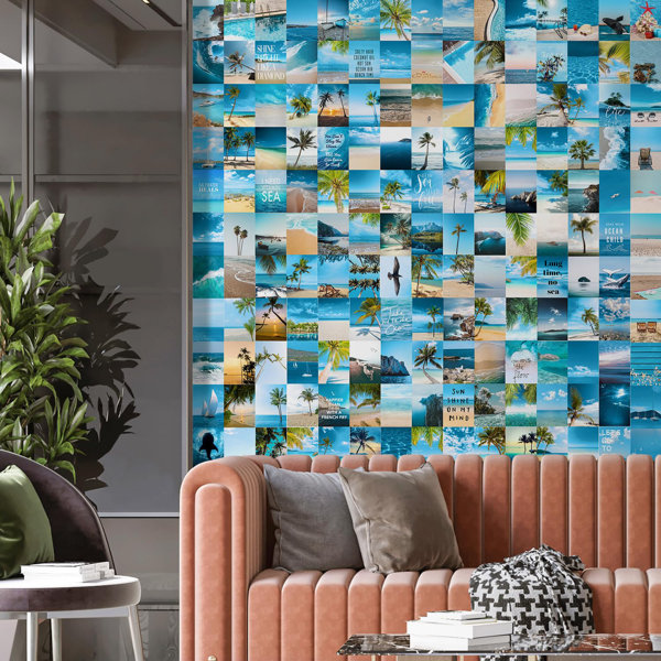 IDEA4WALL Dynamic Blue and Turquoise Beach Vivid Oceanic and Tropical ...