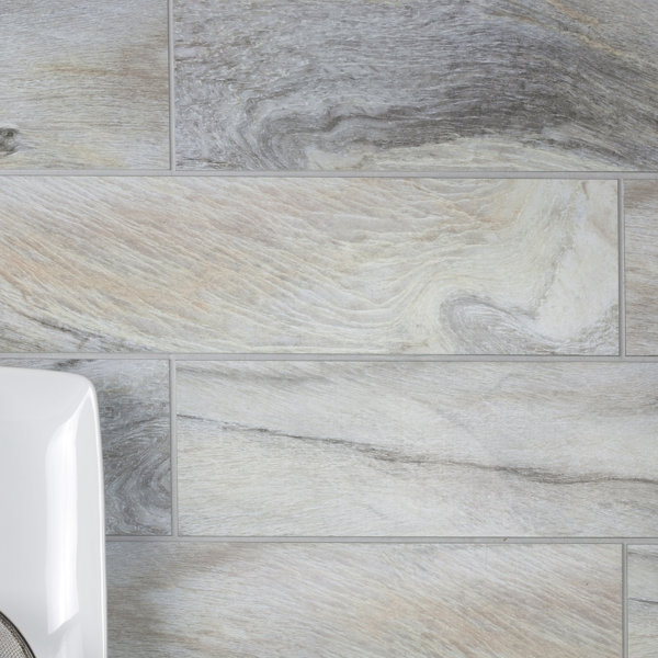 Abolos Nature 4 in. x 16 in. Wood Look Glass Straight Edge Large Format ...