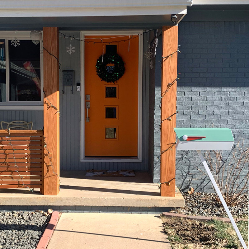 Modbox USA Mid-Century Modern Curbside Post Mounted Mailbox & Reviews ...