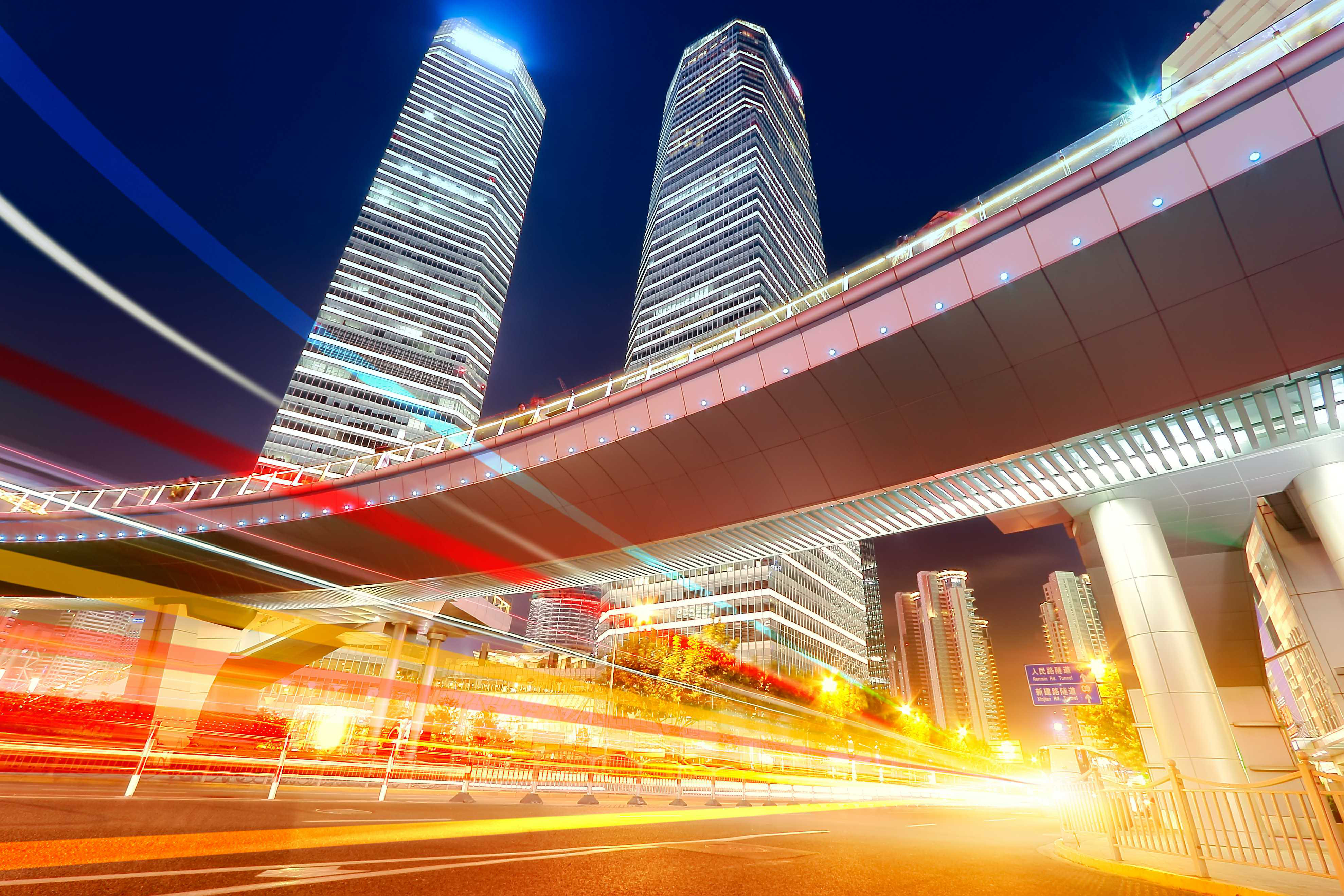 Ebern Designs The Light Trails by Snvv - Wrapped Canvas Photograph ...