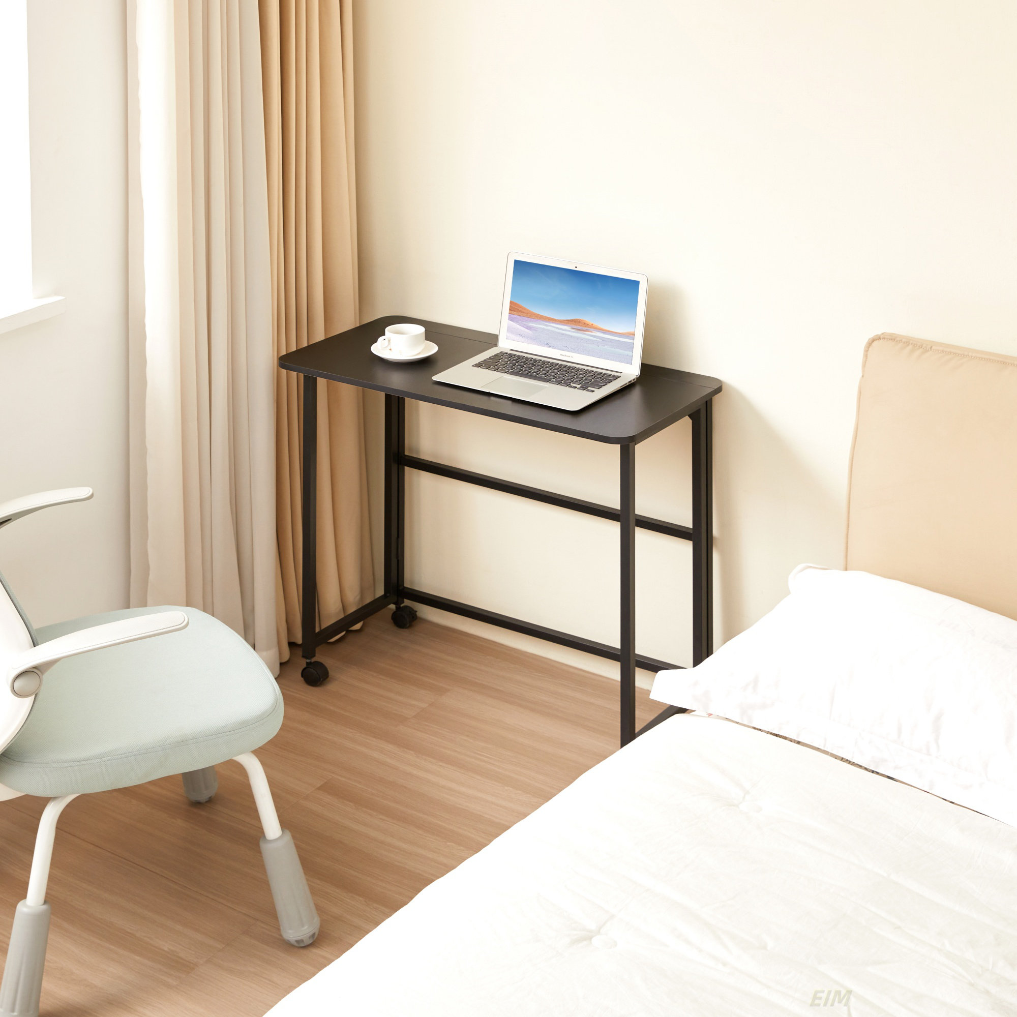 Wrought Studio™ Folding Desk Small Foldable Desk For Small Space ...