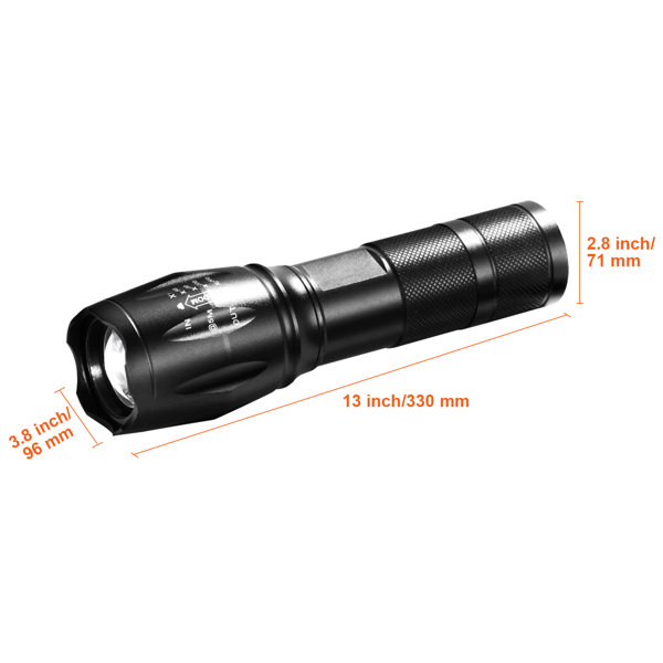 VEVOR 2.8'' Battery Powered Integrated LED Flashlight | Wayfair