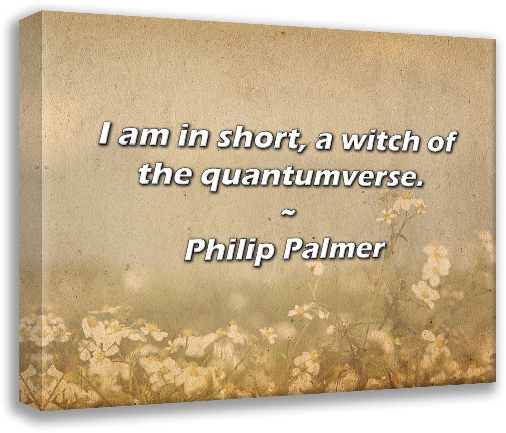 Trinx Philip Palmer Quote: I am in short, a witch of the quantumverse ...