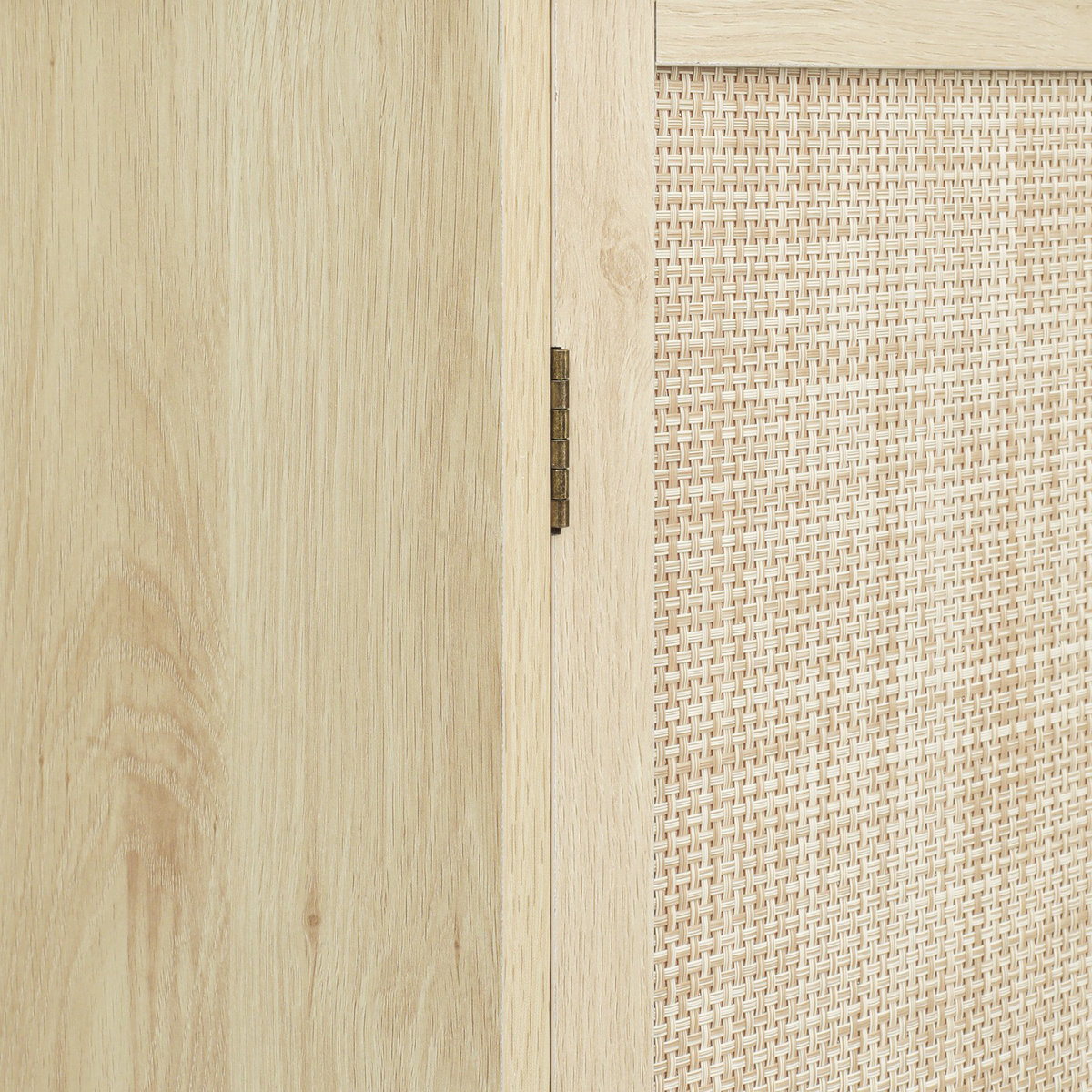 Latitude Run® 4 Door Storage Cabinet Tall Accent Cabinet Living Room ...