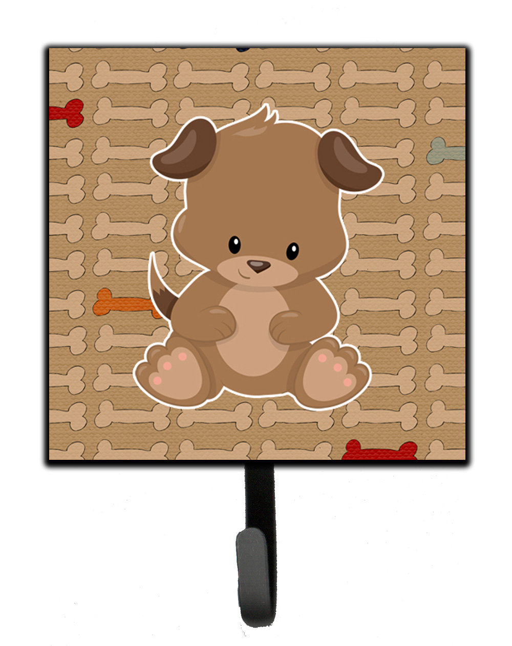 Harriet Bee Virginis Puppy on Bones Wall Key Organizer with Key Hooks ...