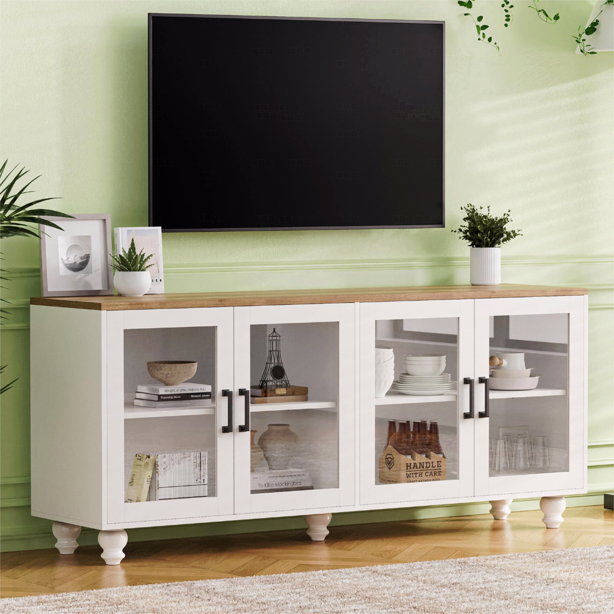 George Oliver Gourd-Shaped Tempered Glass | Wayfair