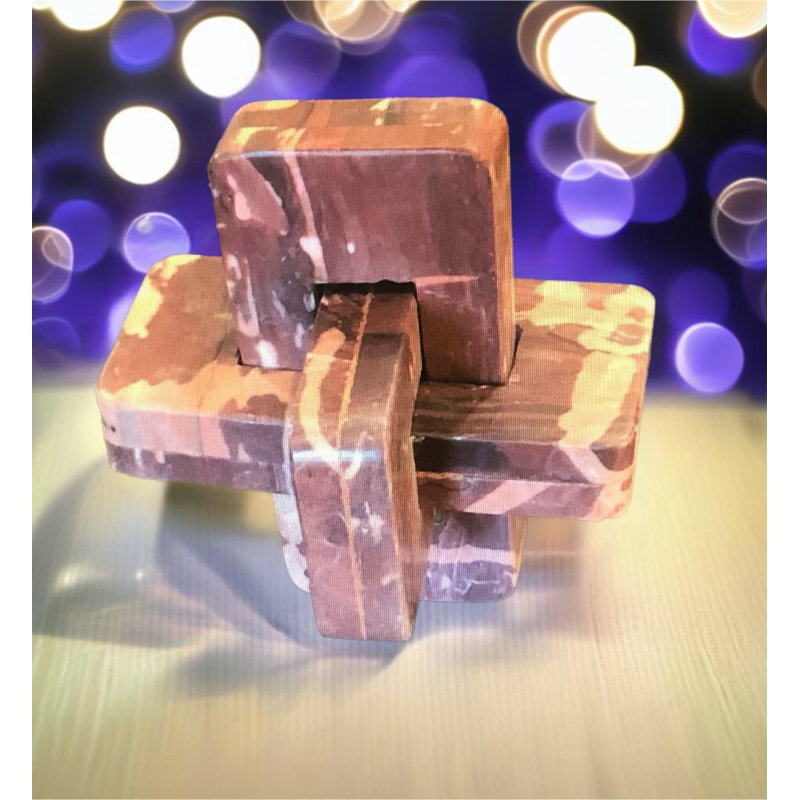 Latitude Run® Geo Brown Marble Knot | Wayfair