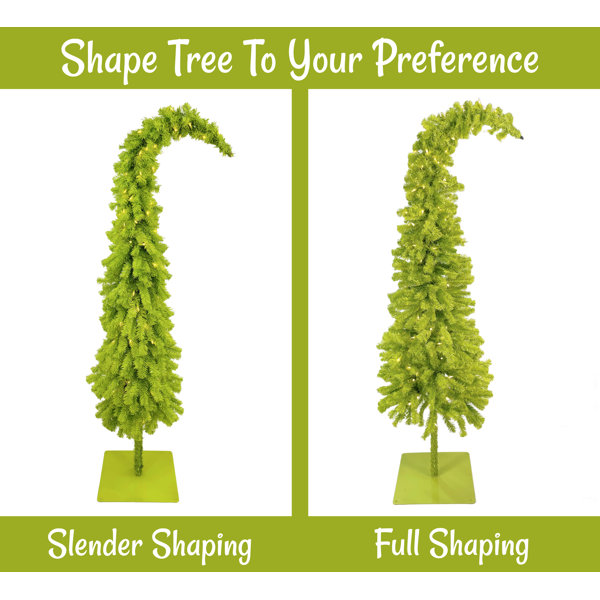 The Holiday Aisle® Fantastical "Grinch" Style Artificial Pre-Lit Tree ...