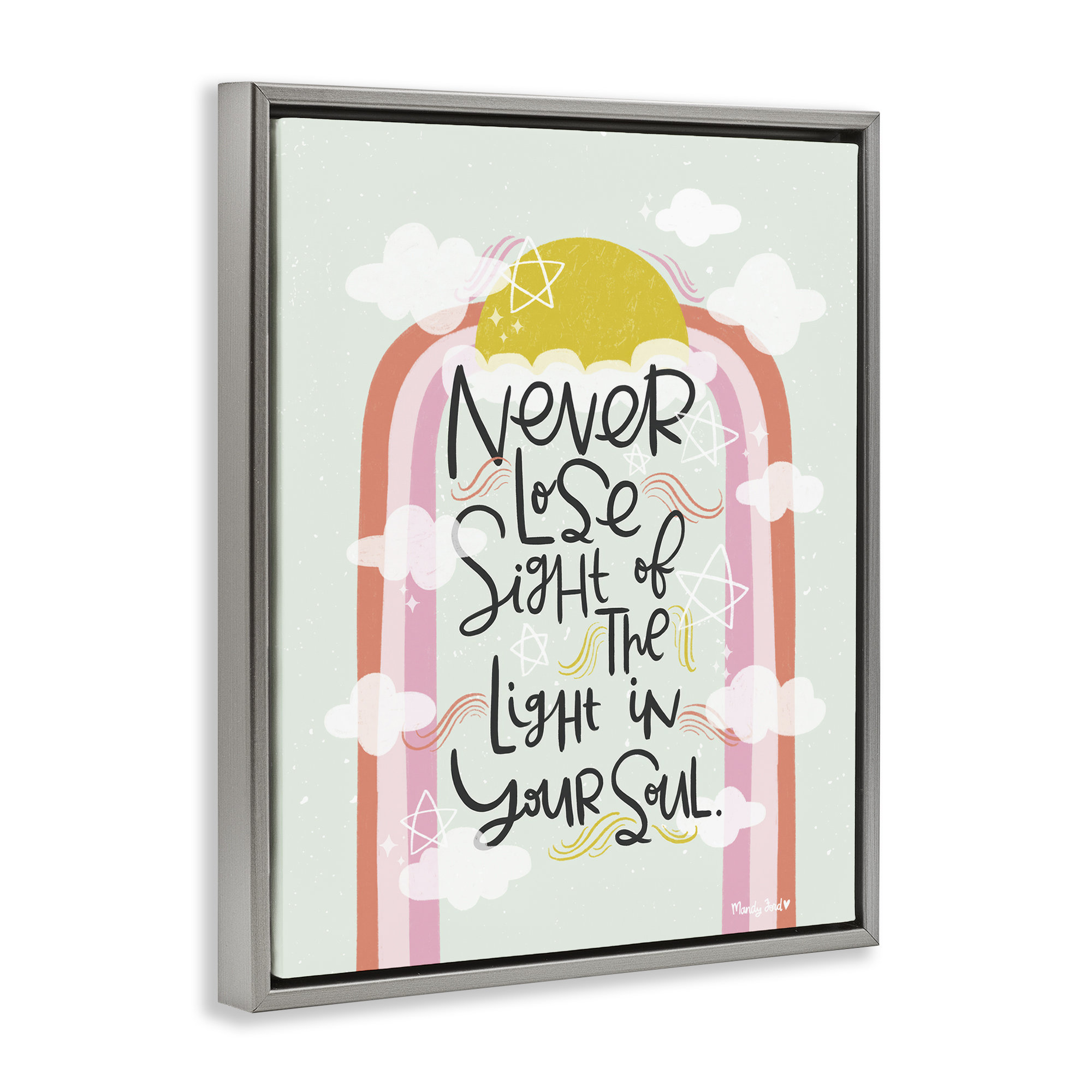 Trinx Light In Your Soul Floating Frame, design by Mandy Ford Art ...