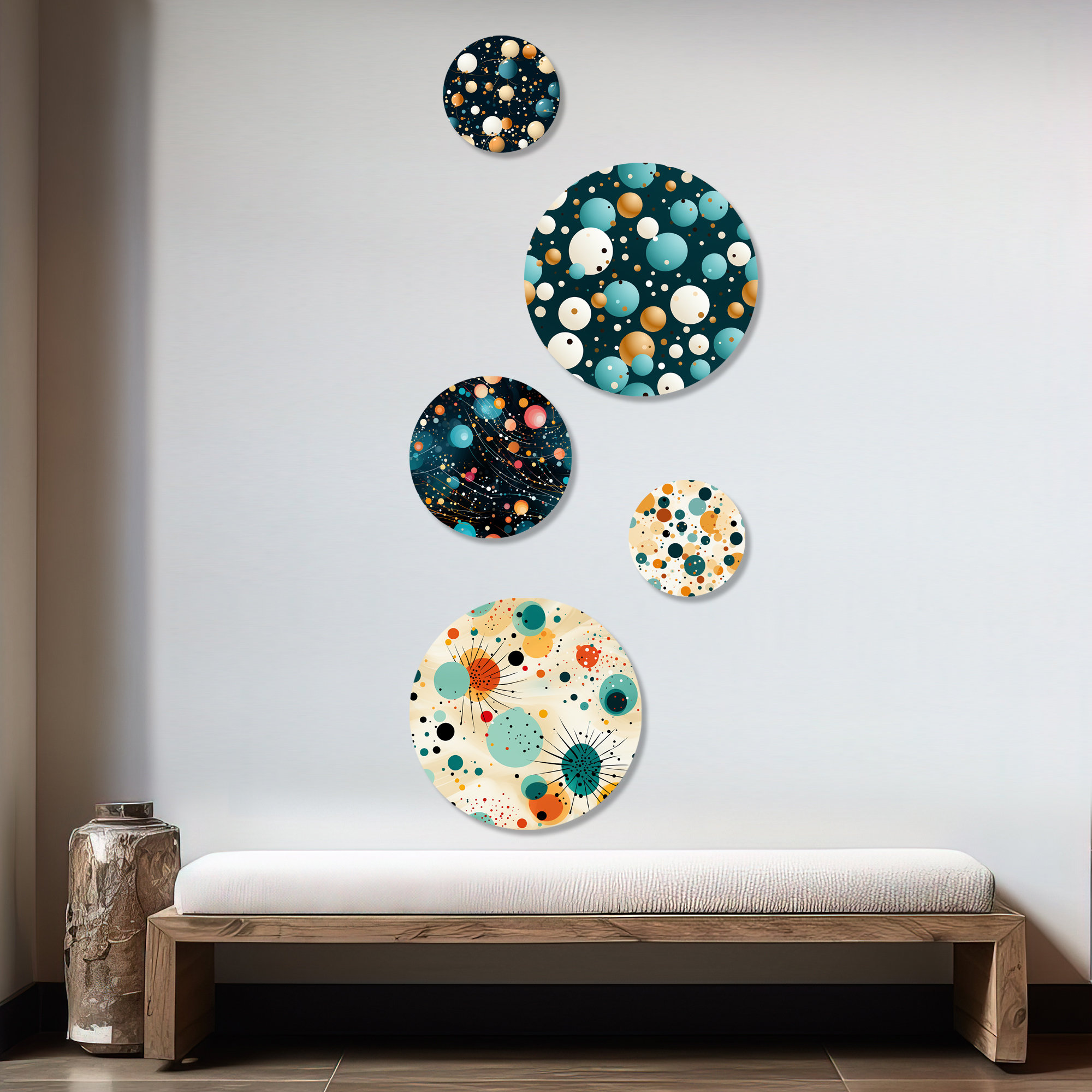 Design Art Bohemian Vibes Polka Dots Pattern II - Polka Dots Modern ...