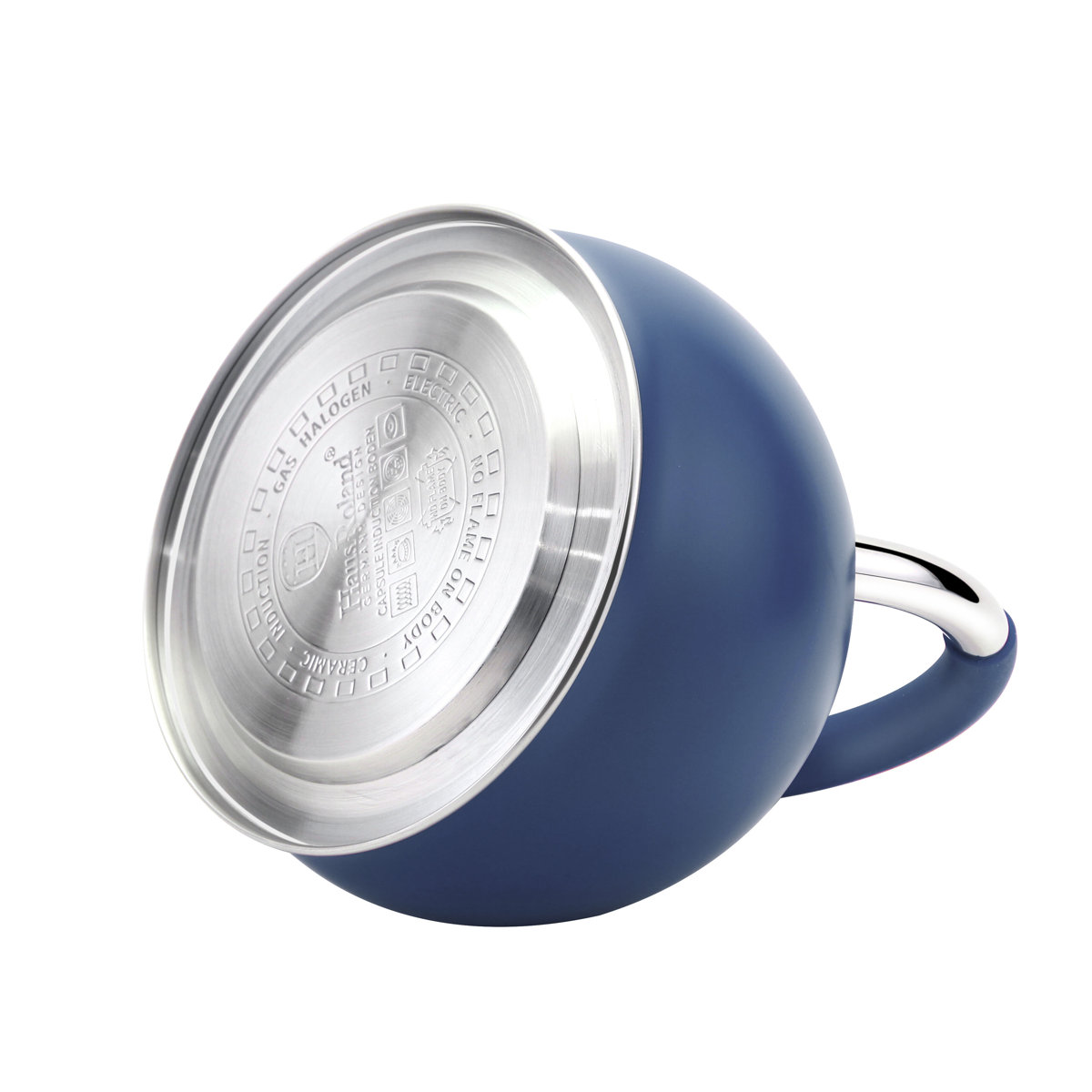 HAUS ROLAND 3.2 Quarts Stainless Steel (18/10) Whistling Stovetop Tea ...