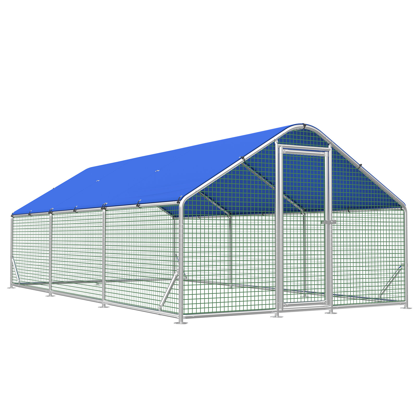 Trent Austin Design Large Metal Chicken Coop Run with Heavy-Duty ...