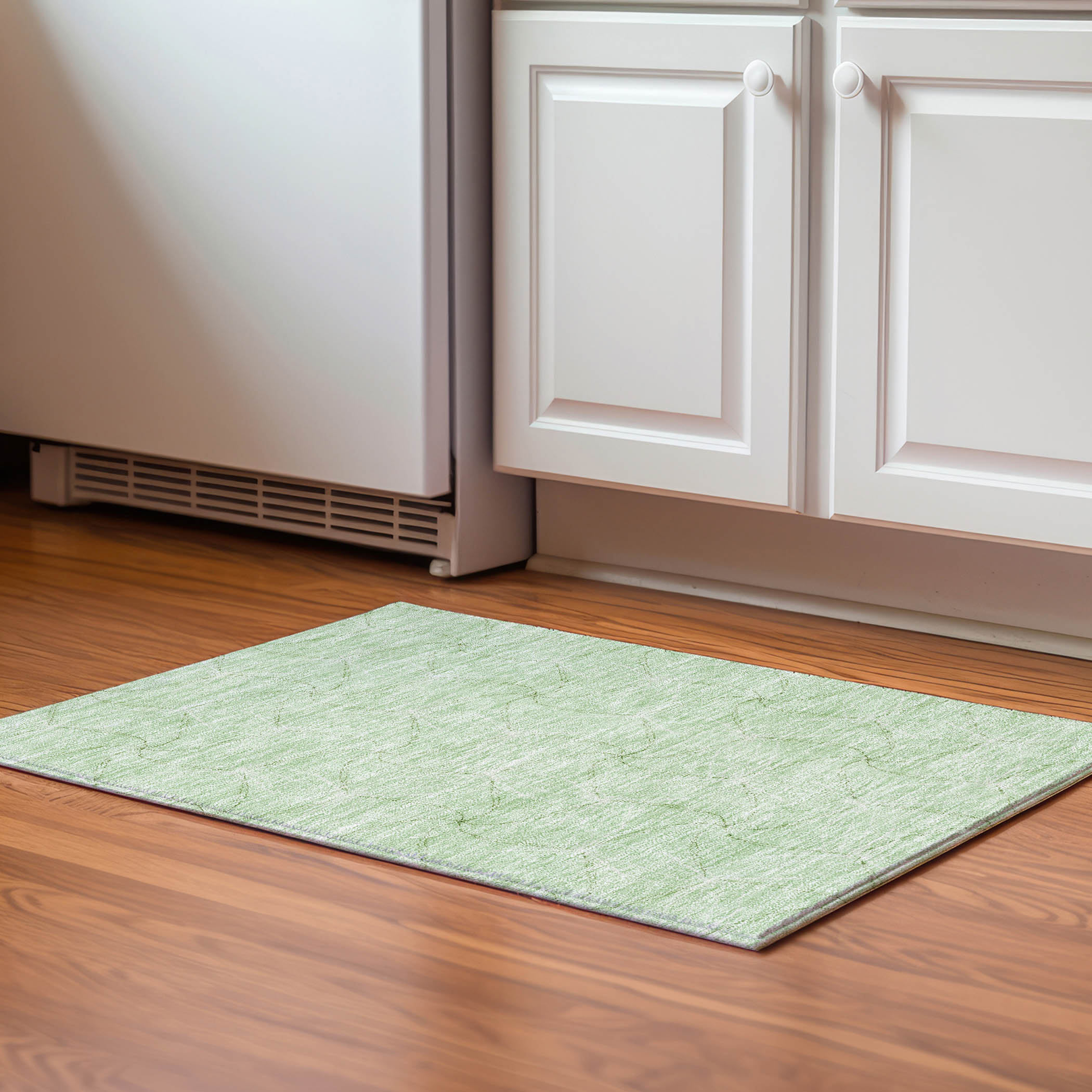 Bungalow Rose Premium Machine Washable Prisco Mint Rug | Wayfair
