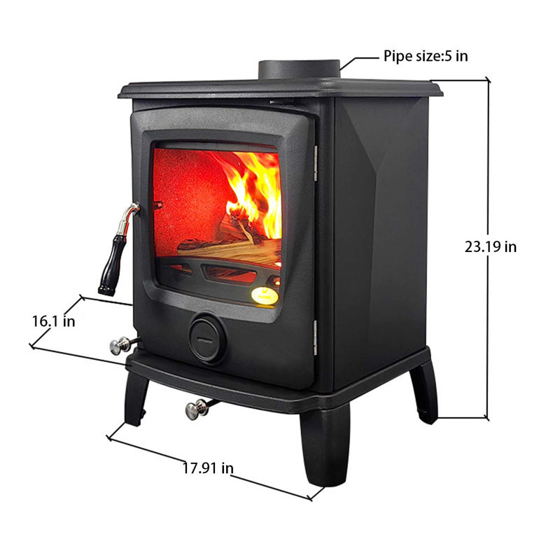 Hart Enjoy life Fireplace Real fire heating modern wood-burning | Wayfair