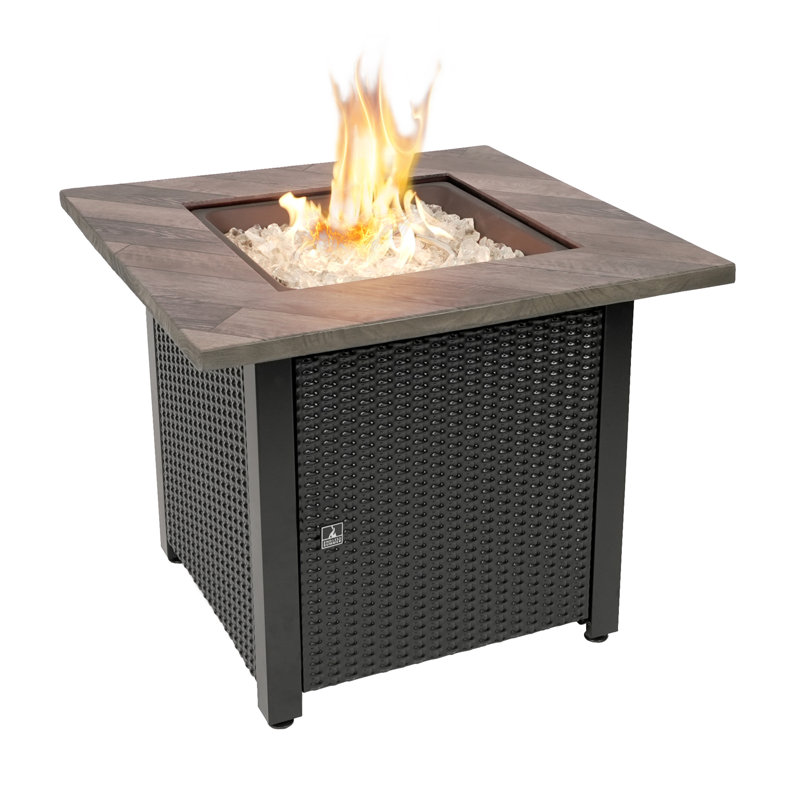 Endless Summer, The Olivia, 30" Square LP Gas Fire Pit & Reviews | Wayfair