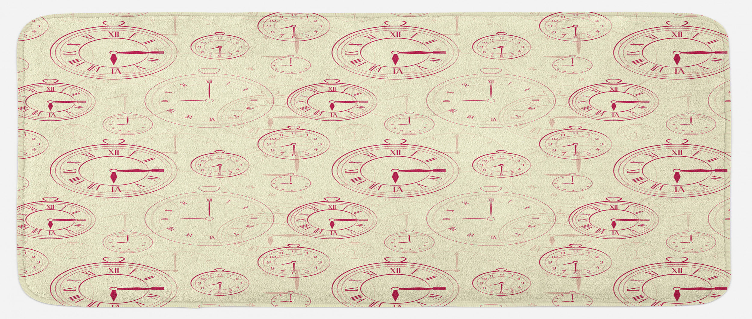 East Urban Home Clock Kitchen Mat | Wayfair