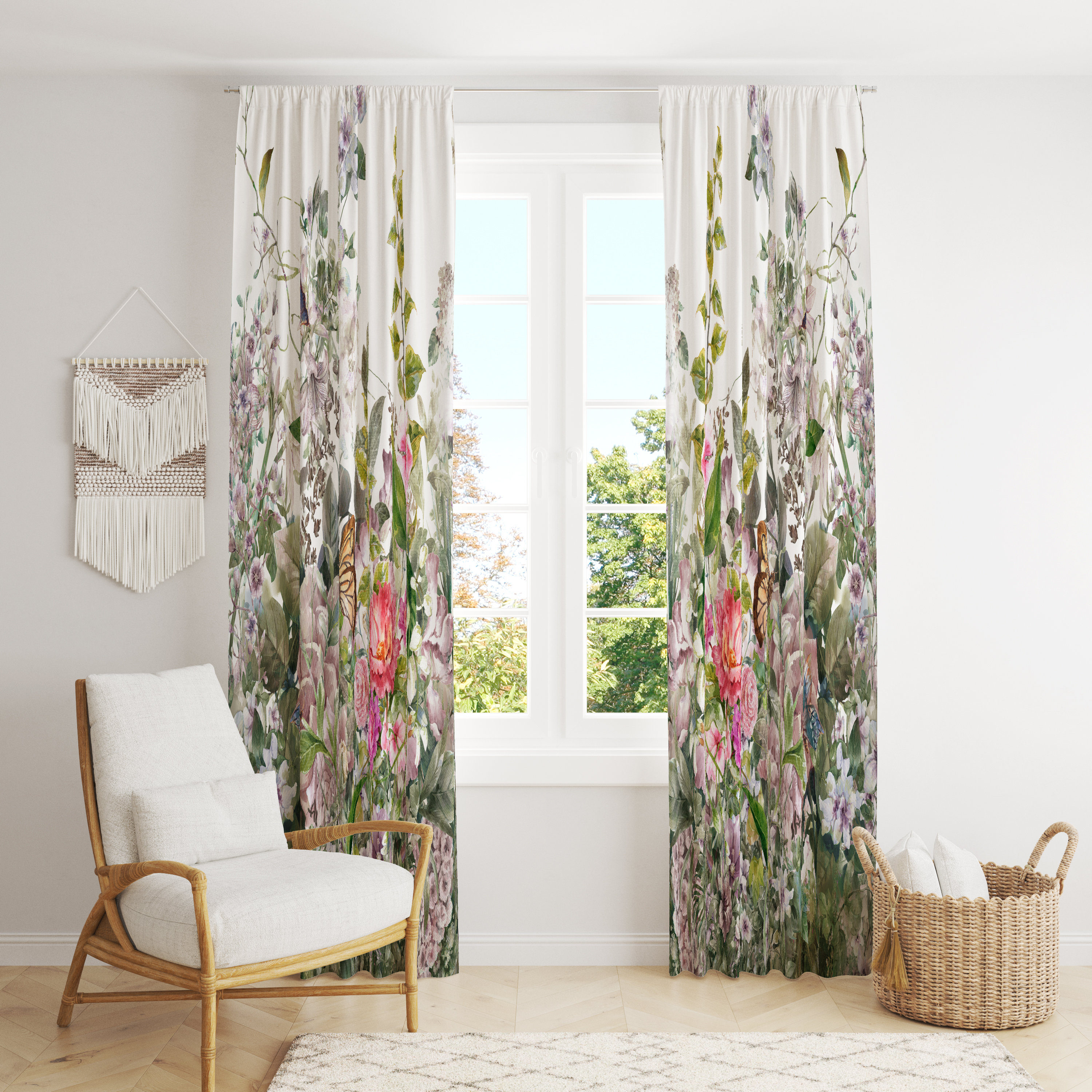Folk N Funky Polyester Curtain | Wayfair