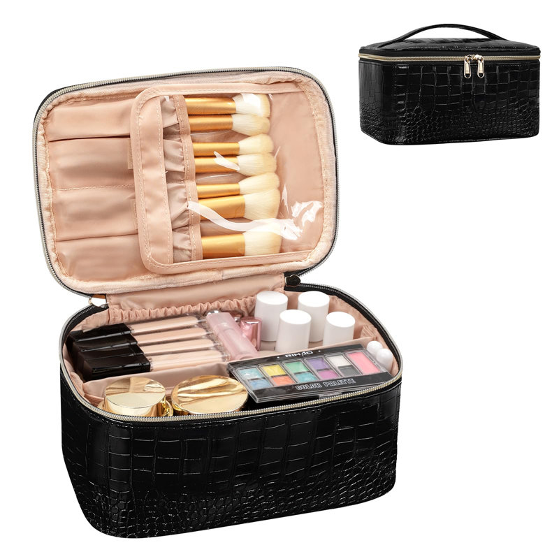 Hokku Designs Portable Cosmetic Bag Travel Makeup Case Organizer | Wayfair