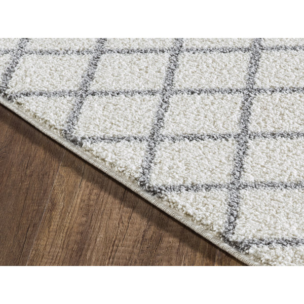 Foundry Select Stetson Geometric Gray Area Rug & Reviews | Wayfair