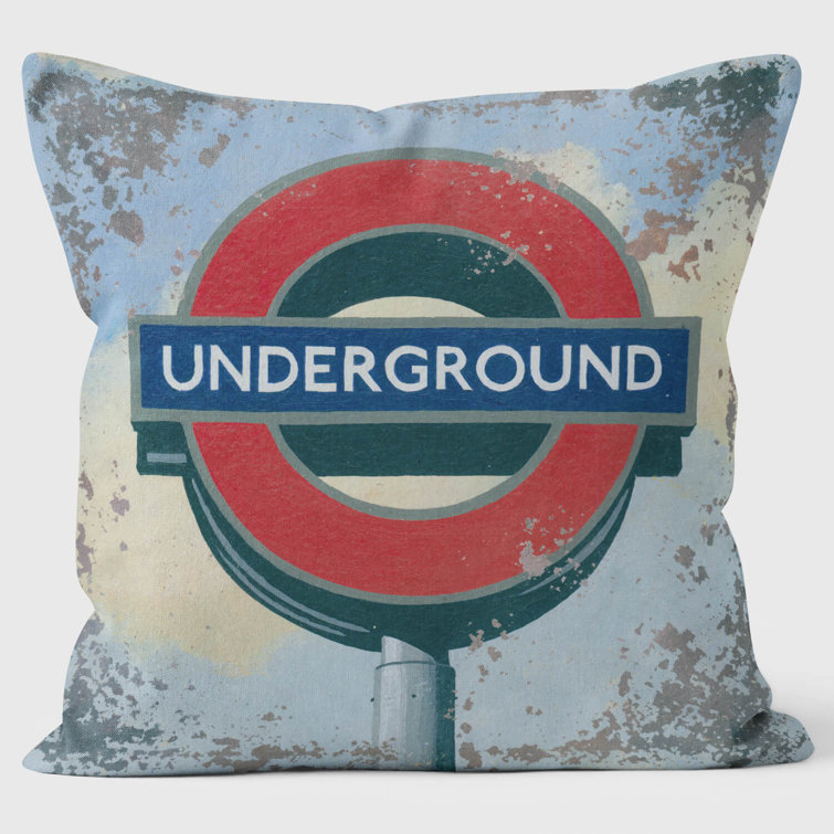 We Love Cushions London Underground Rondel Martin Wiscombe Cushion ...