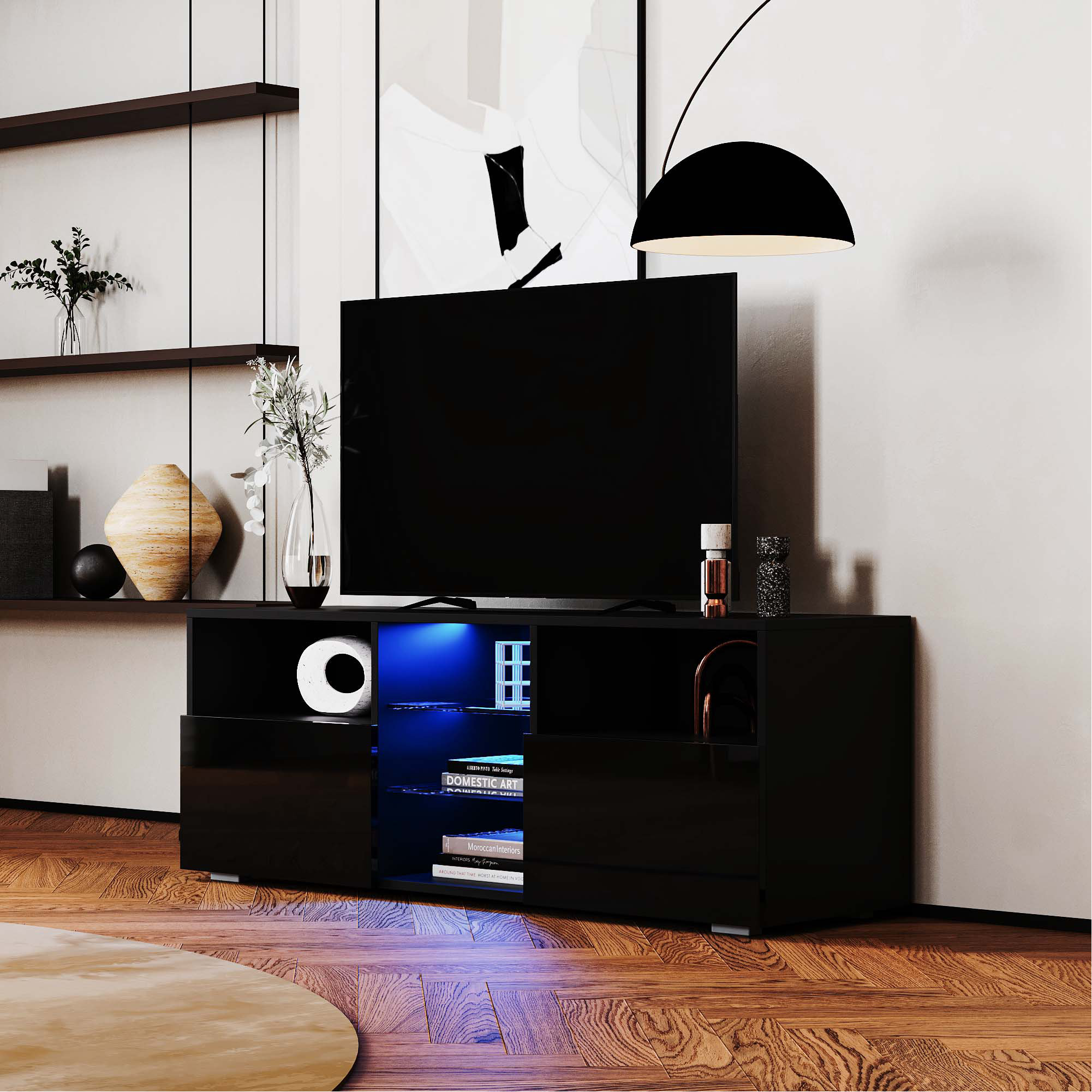 Ivy Bronx Cindya TV Stand for TVs up to 55", Media Console ...