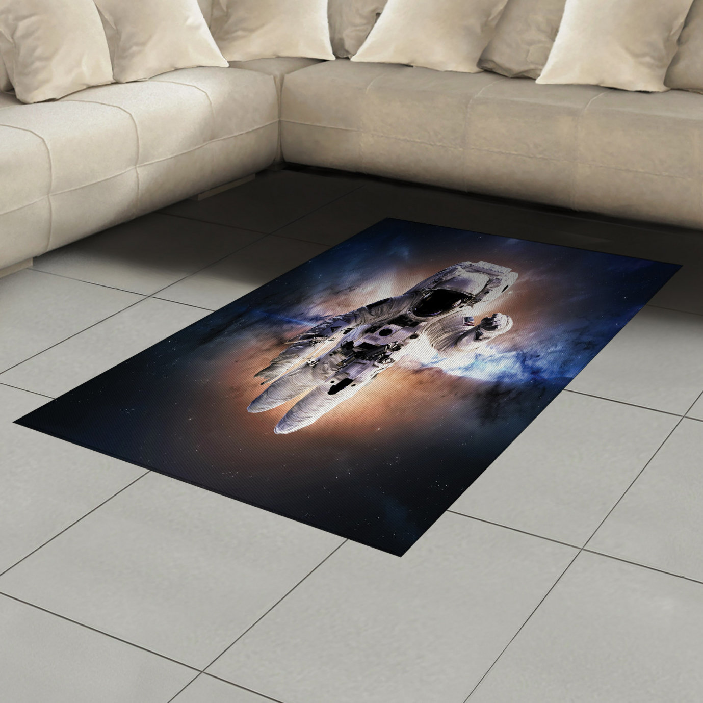 East Urban Home Astronaut High Density Long Fiber Poly Threads ...