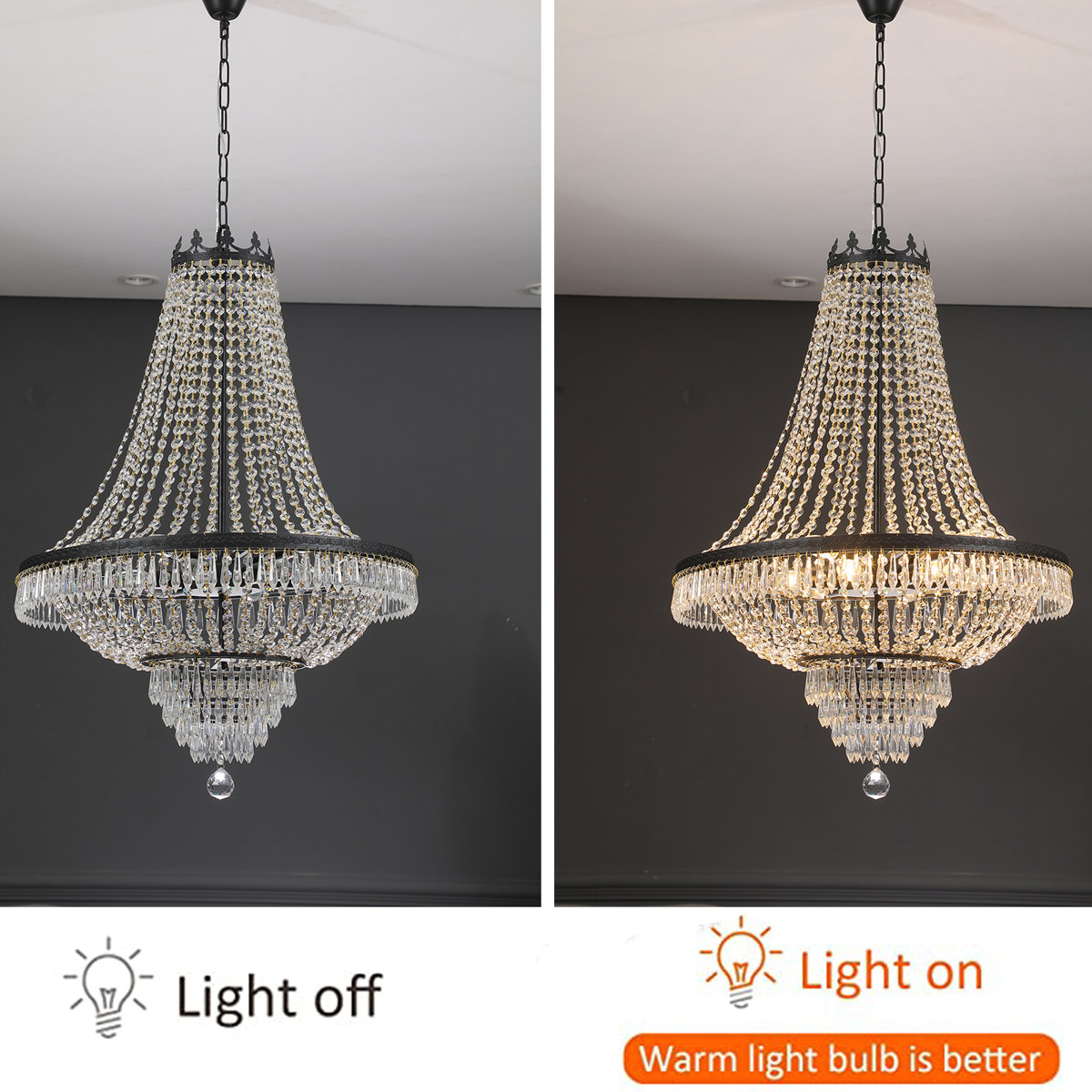 House of Hampton® Diori 9 - Light Unique / Statement* Empire LED ...