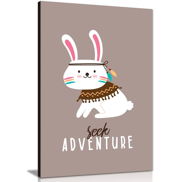 Panther Print Cherokee Rabbit Adventure - Wrapped Canvas Print ...