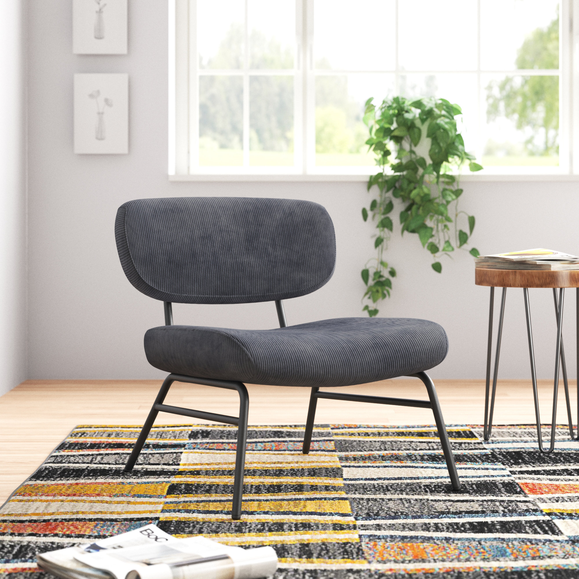 Zipcode Design™ Galgano 25" Wide Slipper Chair & Reviews - Wayfair Canada