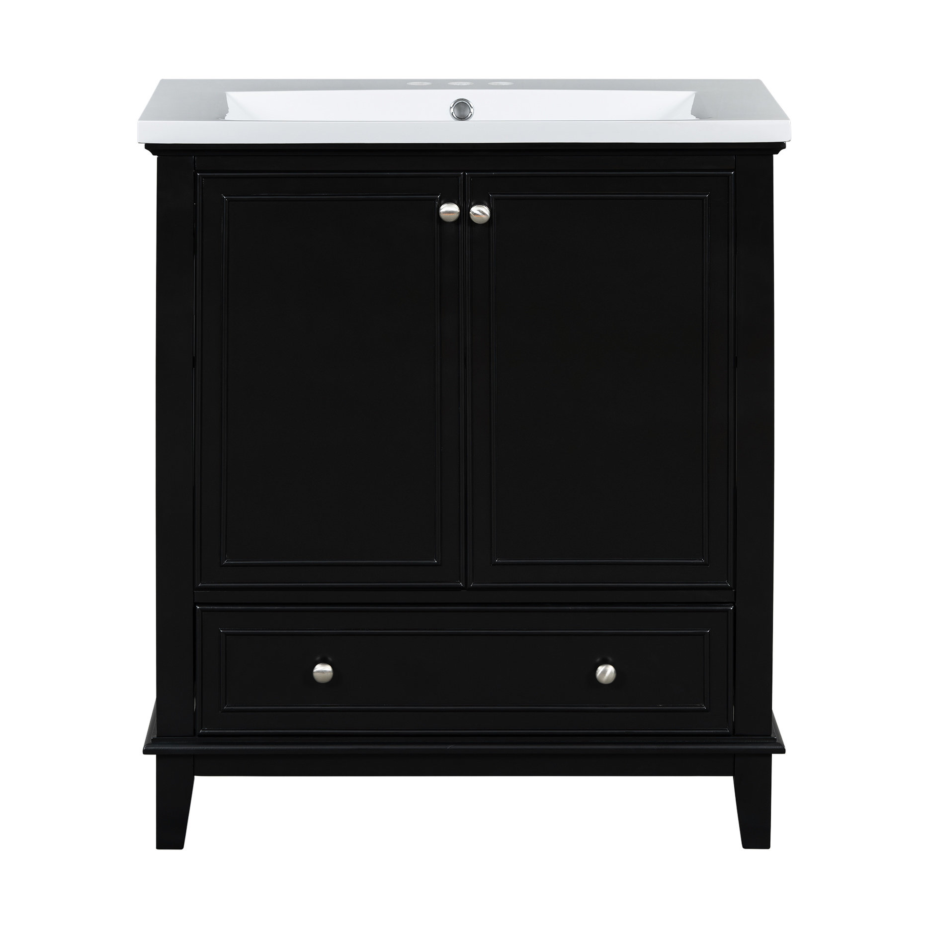 Hokku Designs Modern Bathroom Sink Vanity,, Solid Wood & Structure ...