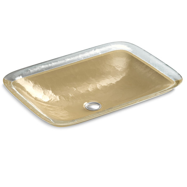 Kohler Inia, Artist Editions Rectangle Glass Wading Pool Bathroom Sink ...