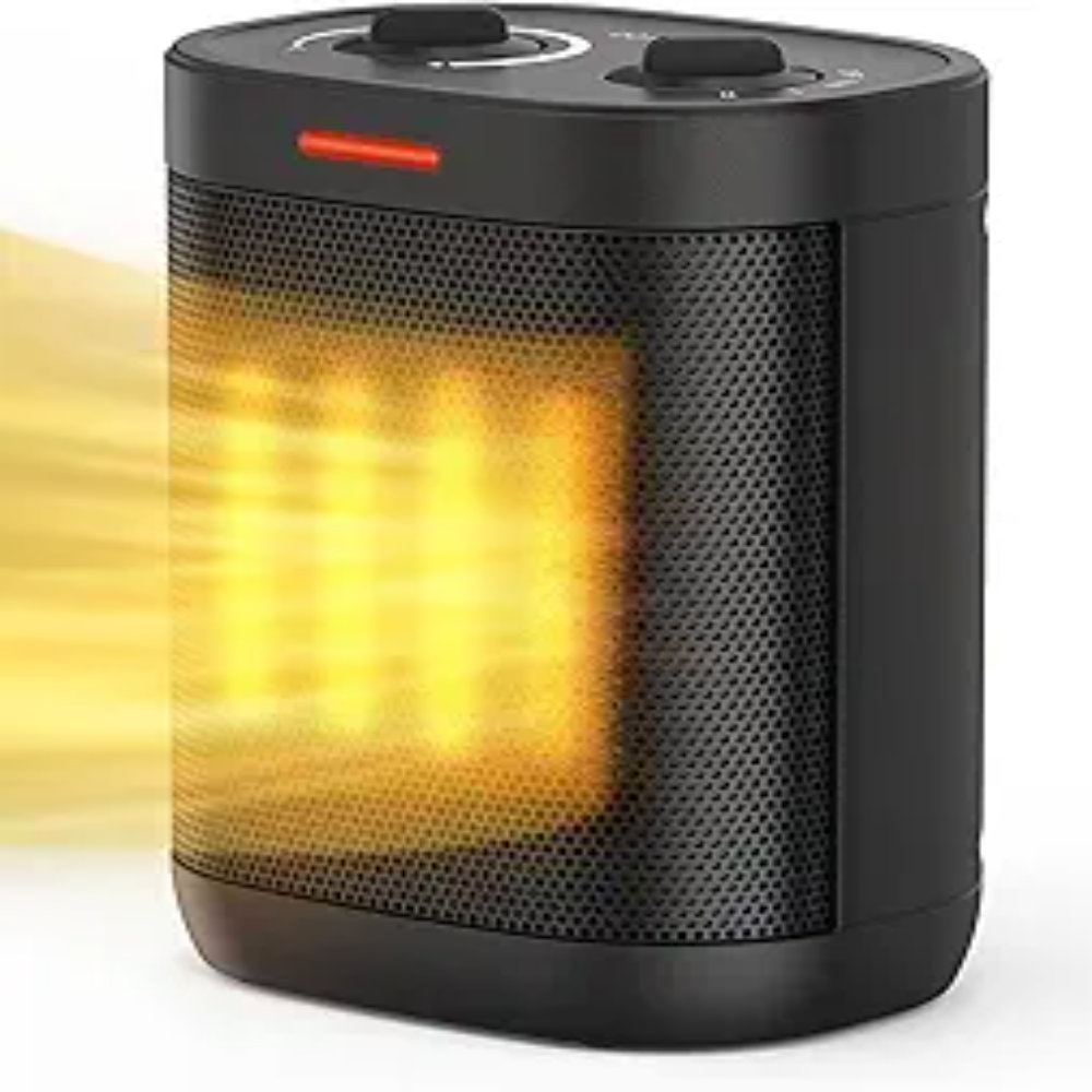 BUILTCO 1500W PTC Ceramic Space Heater For Indoor Use, Portable ...