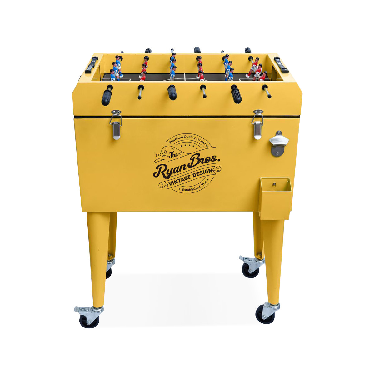 HUOMU Yellow + Black Rectangular Aluminium Alloy Foosball Tables | Wayfair