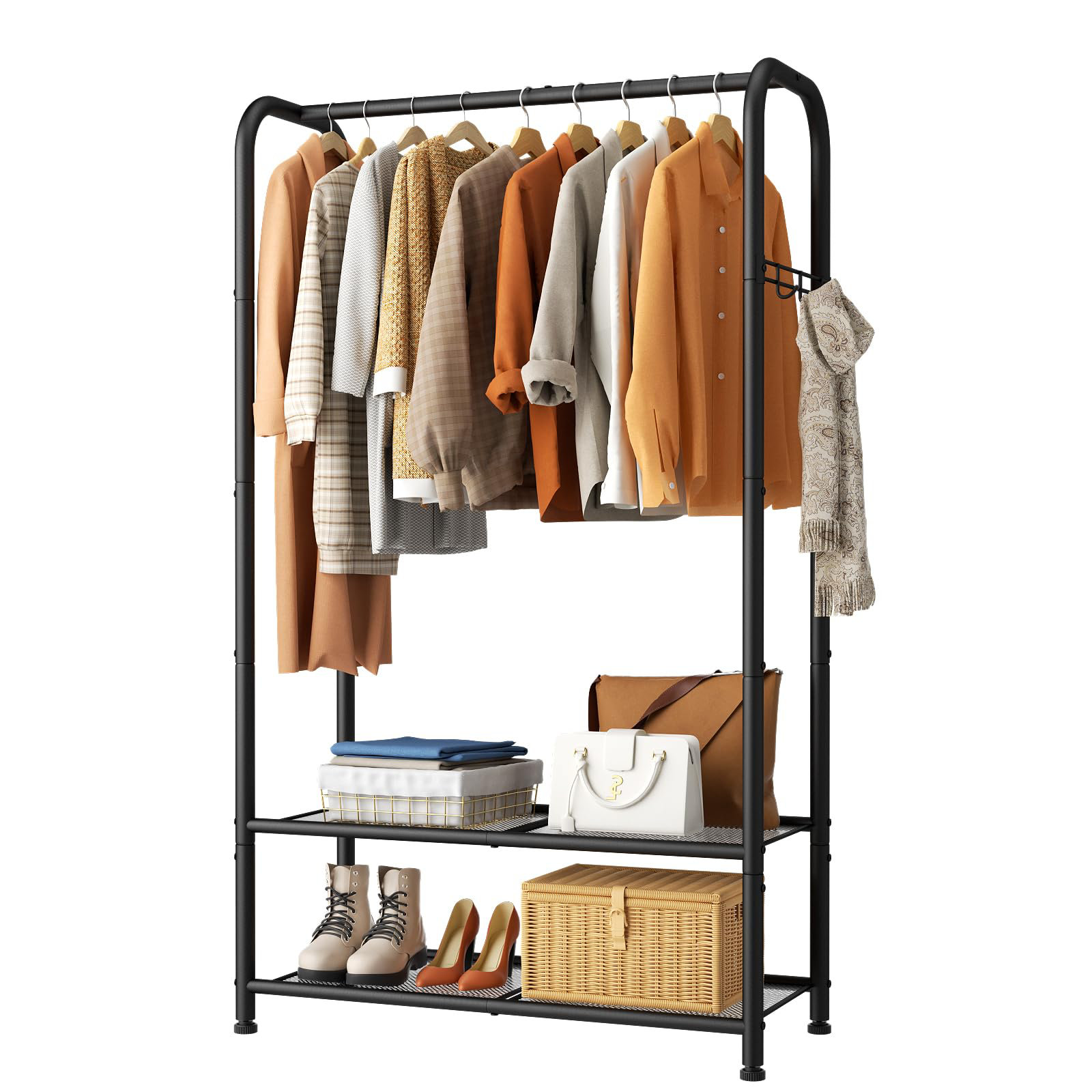 Rebrilliant Clothing Racks For Hanging Clothes Rack Portable Closet ...