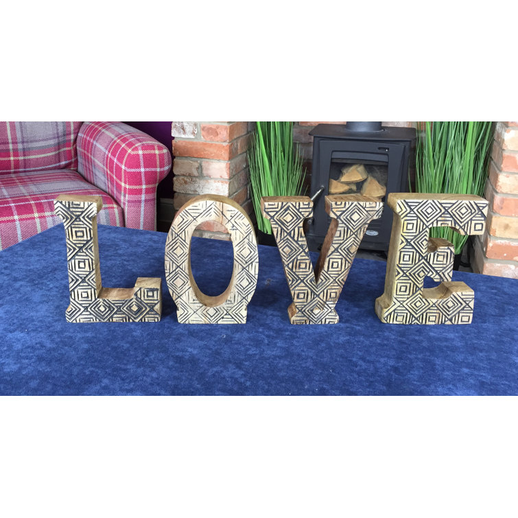 World Menagerie Love Deville Letter block | Wayfair.co.uk