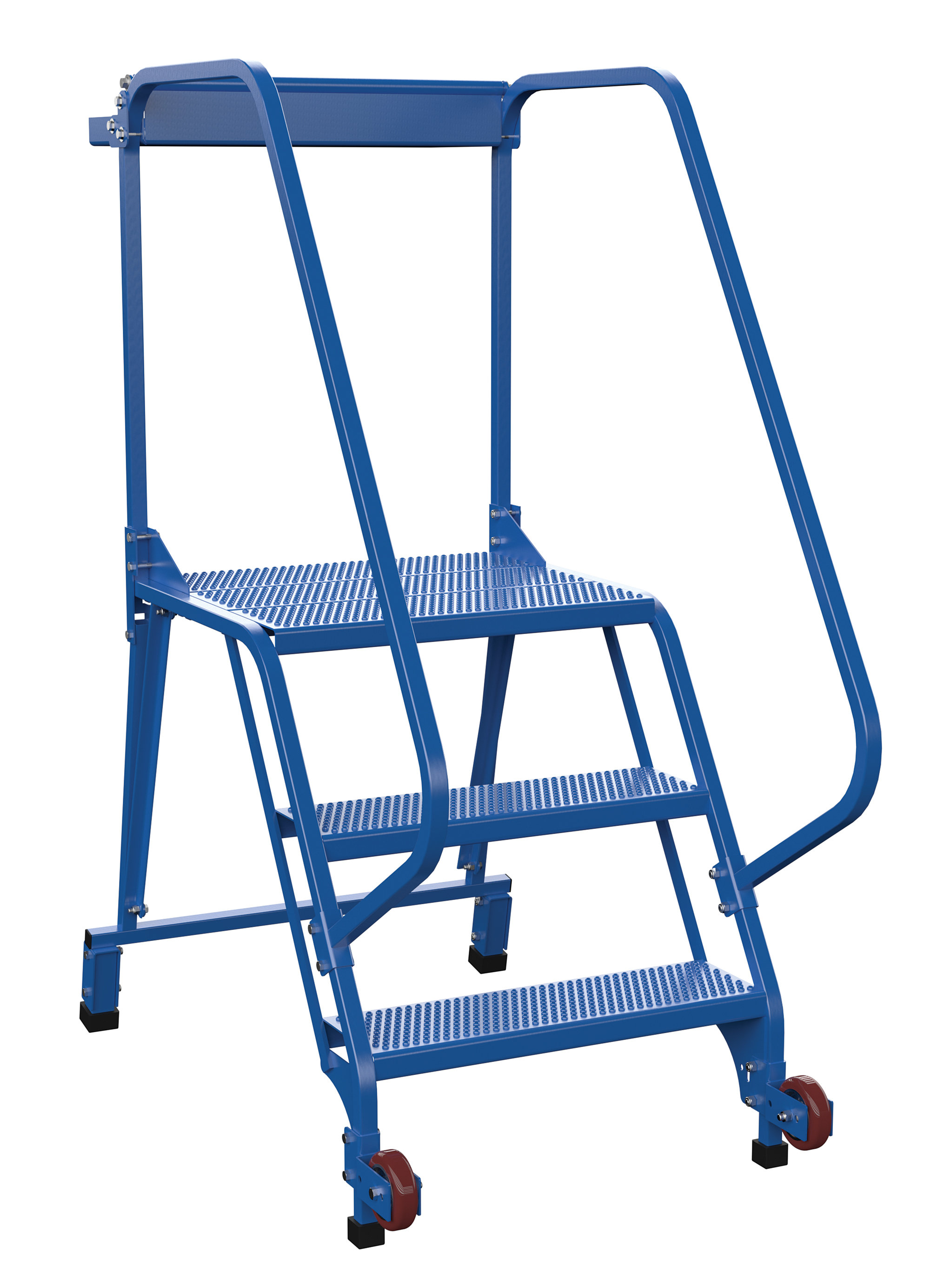 WFX Utility™ Amboy 3 - Step Steel Rolling Step Stool | Wayfair