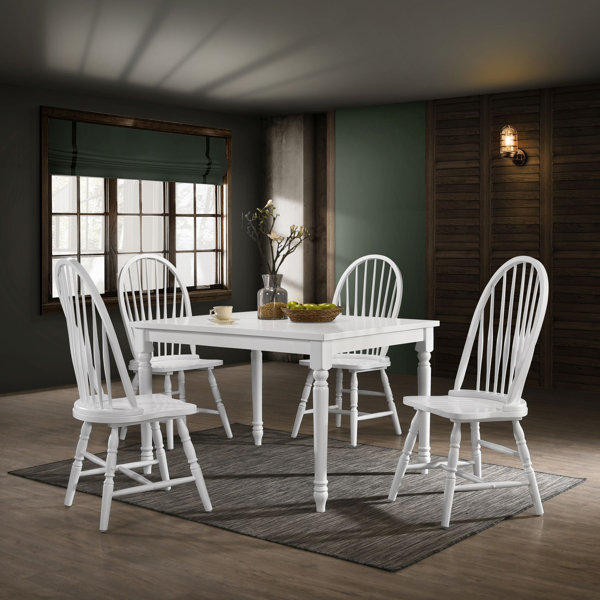 Carolina Cottage Draven Farmhouse Dining Table With 4 Laurant ...