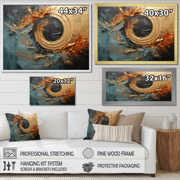 DesignArt " Desert Mirage Vortex " Print on Canvas | Wayfair