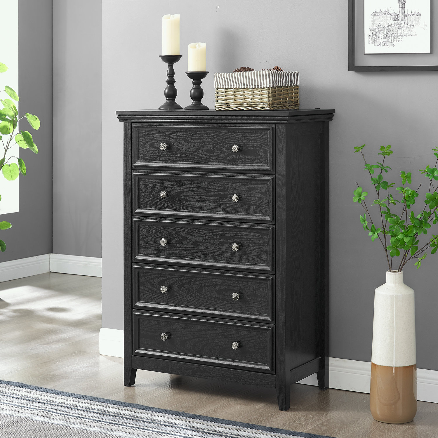Lark Manor™ Accent chests with 5 drawers and sturdy legs | Wayfair