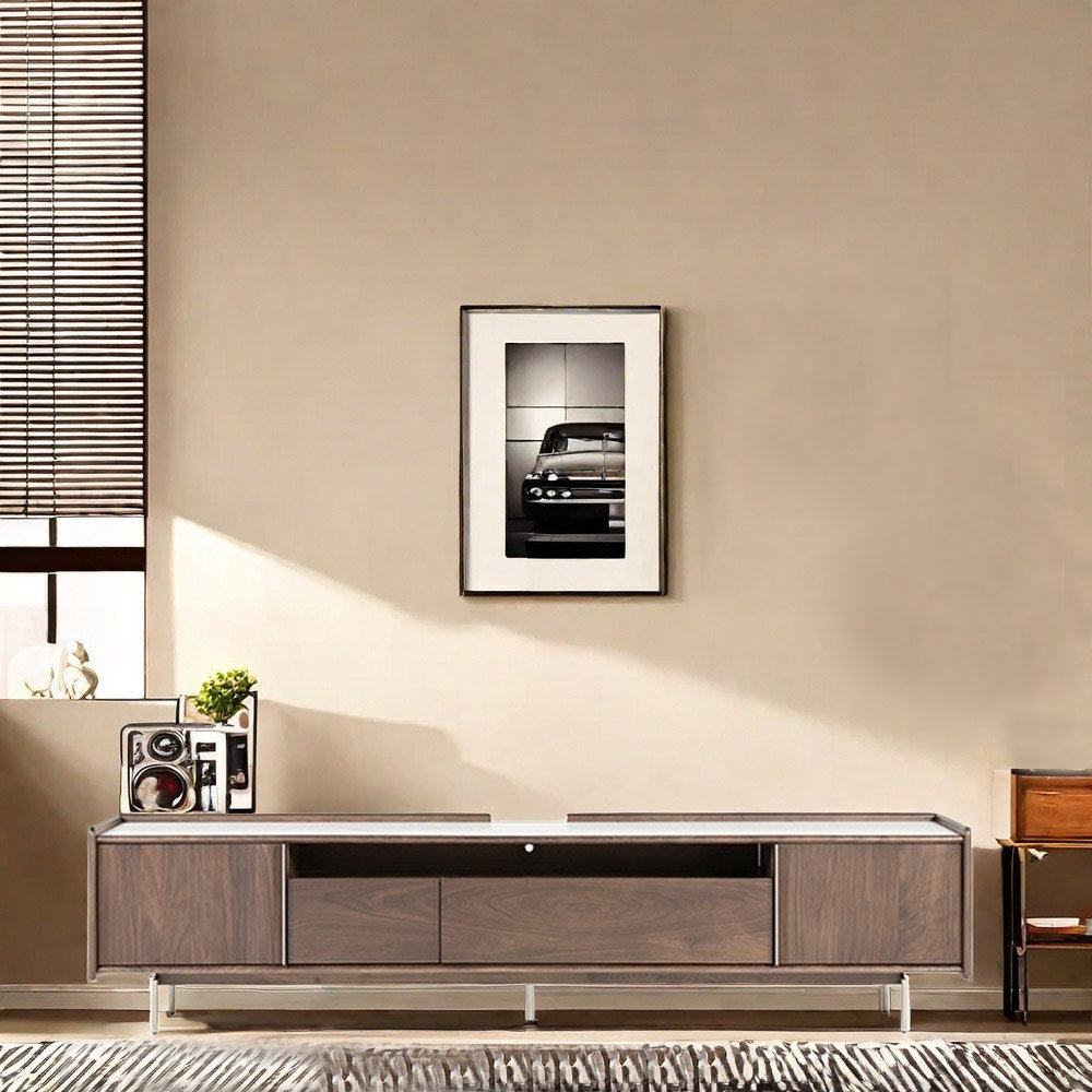 Finaewg Italian style sintered stone countertop TV stand | Wayfair