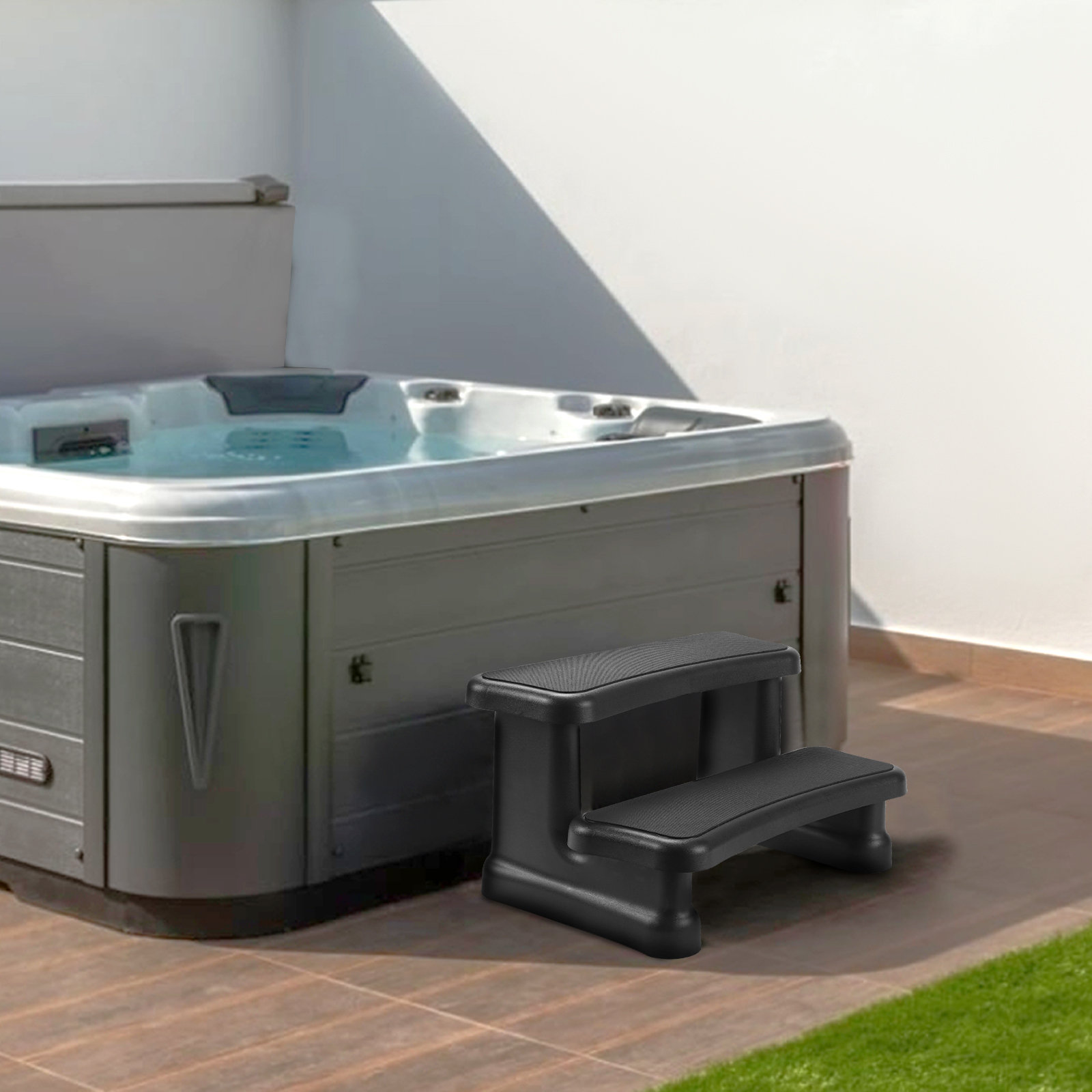 Seasonal Expressions 23'' D Slip Resistant Hot Tub Step & Reviews | Wayfair