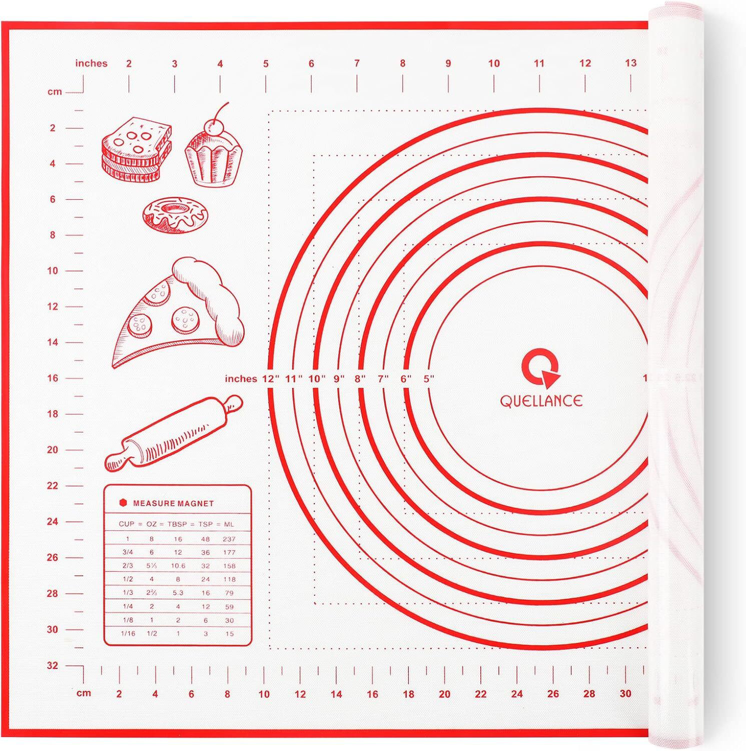 XIAOLINXINXI 16 X 24 Inch Silicone Baking Mat With Graduations, Non ...