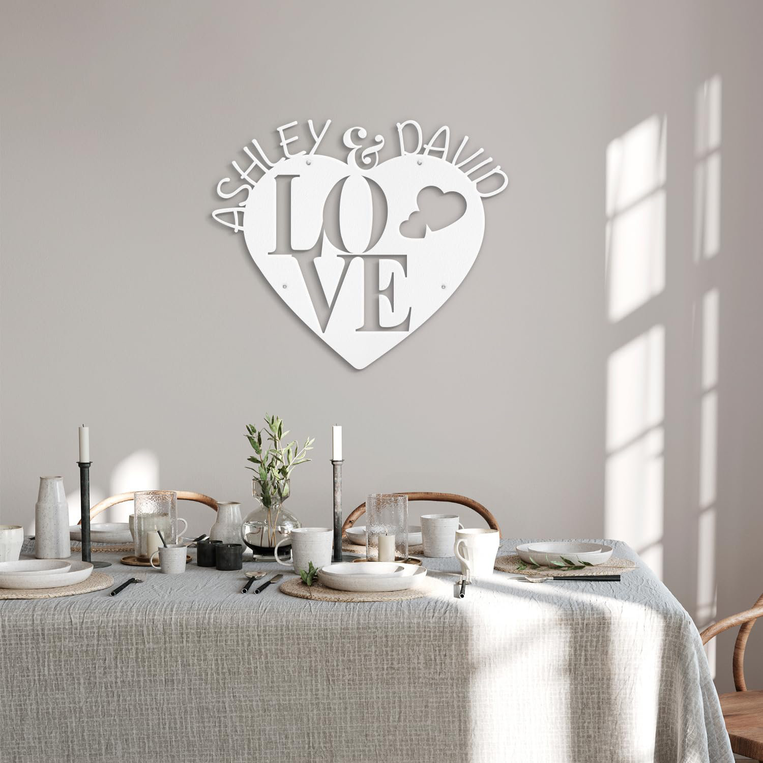 SIGNLEADER ANG06 Custom Metal Signs Metal Name Sign Metal Wall Art ...