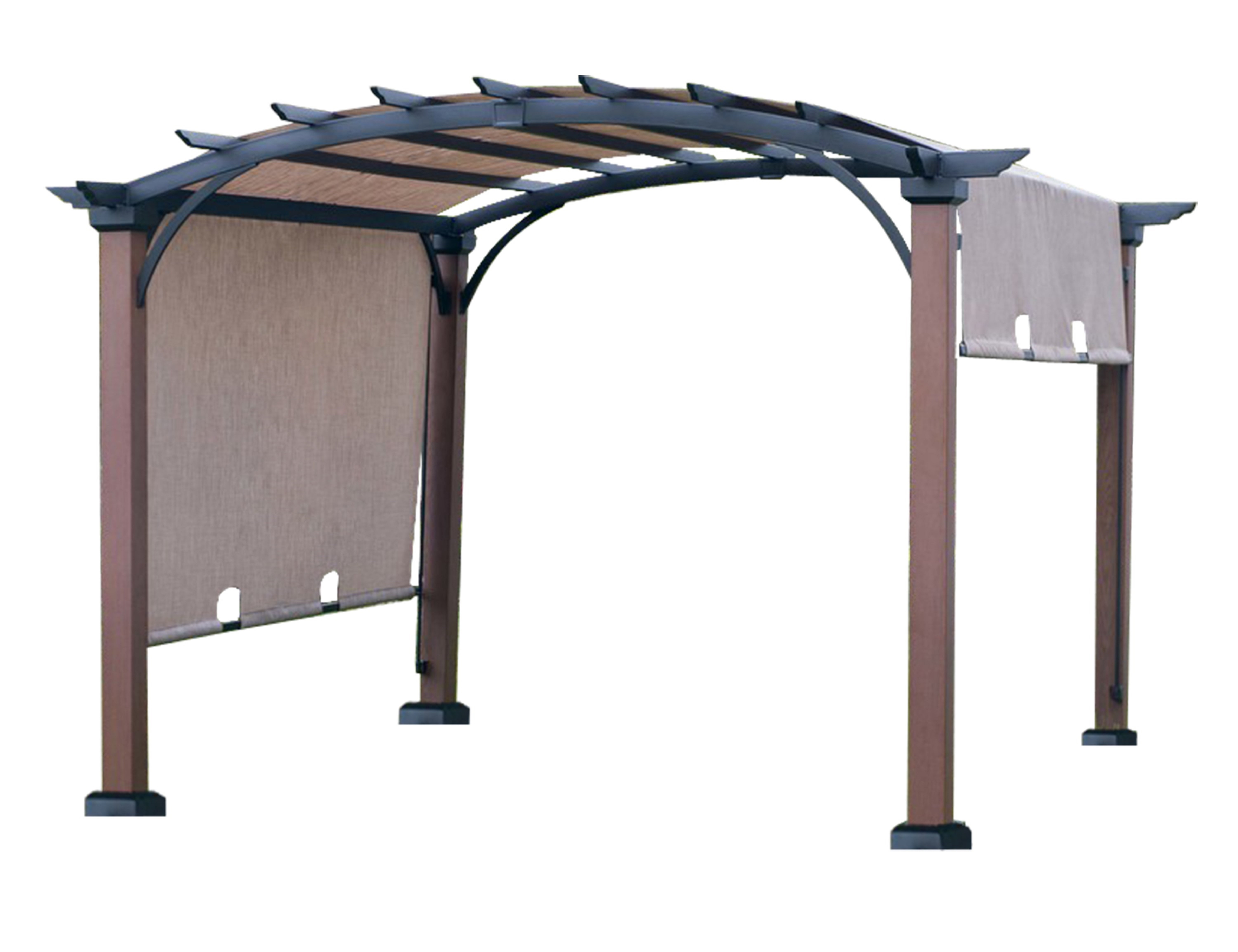 APEX GARDEN Tan Polyethylene Plastic Replacement Canopy for Pergola ...
