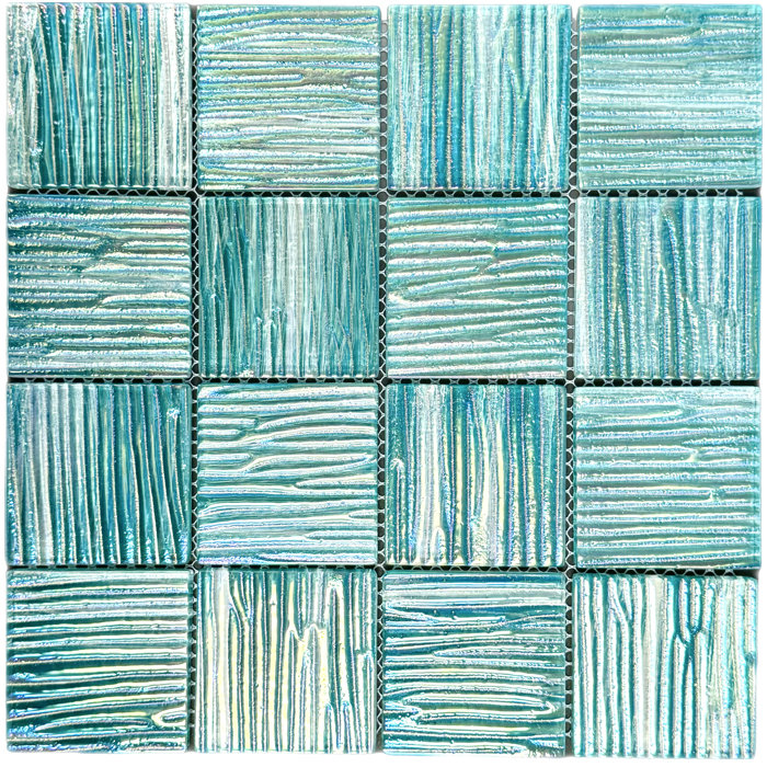 Tilesanddeco Sapphire Ocean 3x3 Glass Tile | Wayfair