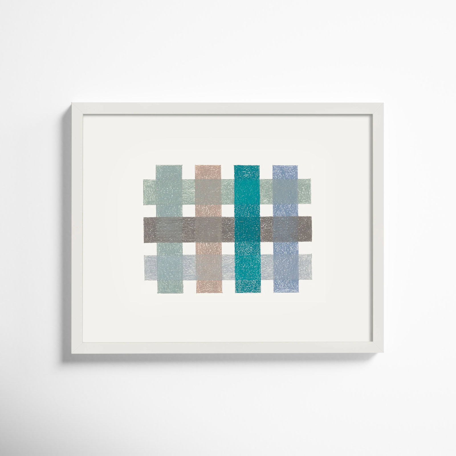 Birch Lane™ Lancel Untitled (gridlock) no.3 by Beth James - Framed Wall Art | Wayfair