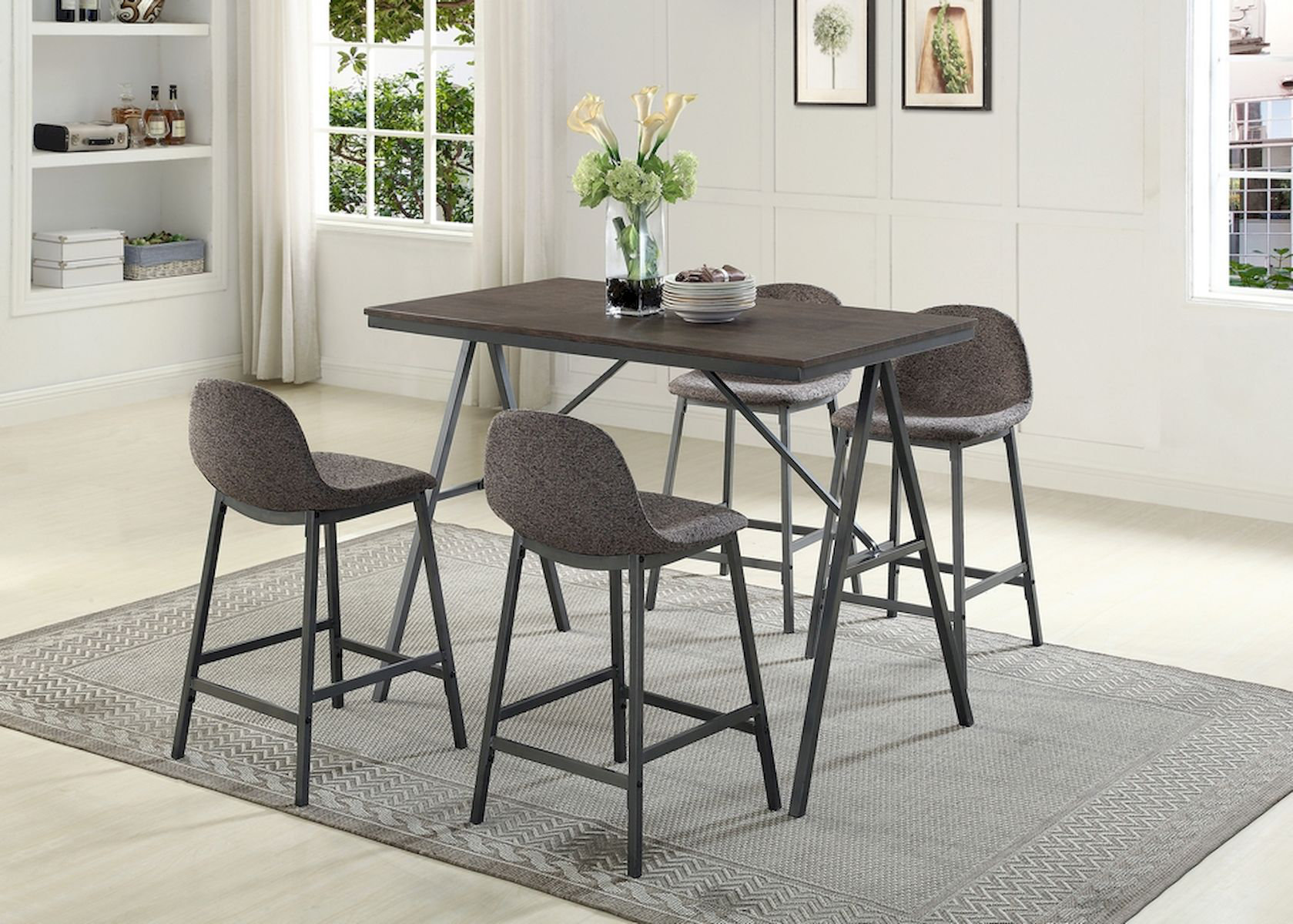 17 Stories 4 - Person Counter Height Dining Set | Wayfair